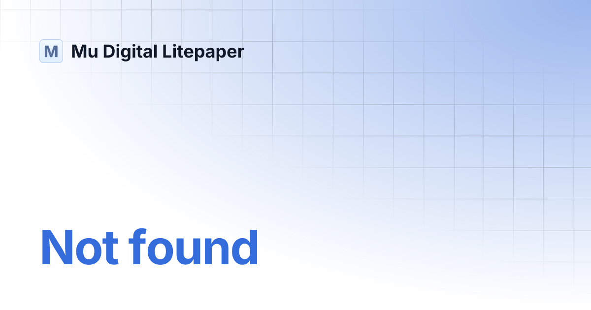 Developer Integration | Mu Digital Docs